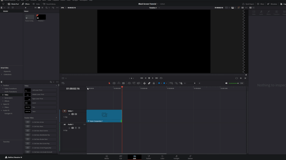 Fixing Black Screen With DaVinci Resolve's Keyframe Stretcher Node